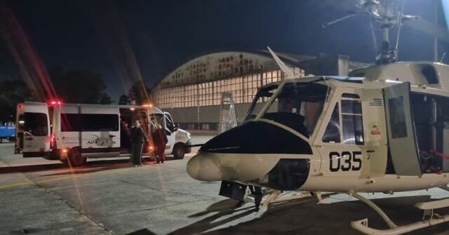 HELICOPTERO DE LA FUERZA AÉREA SORPRENDE EN LA NOCHE EN FRAY BENTOS ...